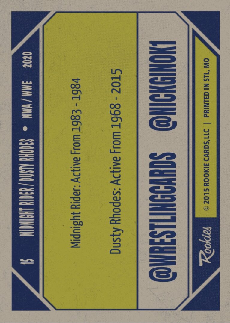 “ALSO KNOWN AS…” VOL. 4 LEGENDS OF THE RING 2020 (OCTOBER 2020 ...