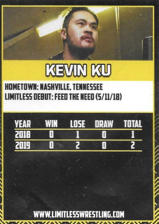 LIMITLESS WRESTLING SERIES 3 2020 – KEVIN KU | CRAZY CARD COLLECTOR®